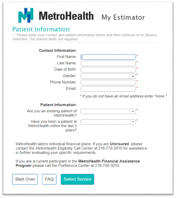 Examples of Online Patient Estimates to Help Your Hospital with Price ...